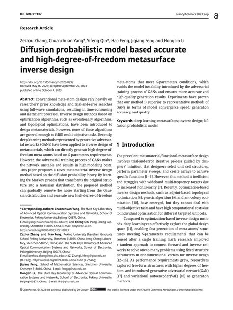 Pdf Diffusion Probabilistic Model Based Accurate And High Degree Of