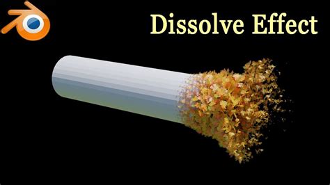 Blender Tutorial How To Make Dissolve Animation In