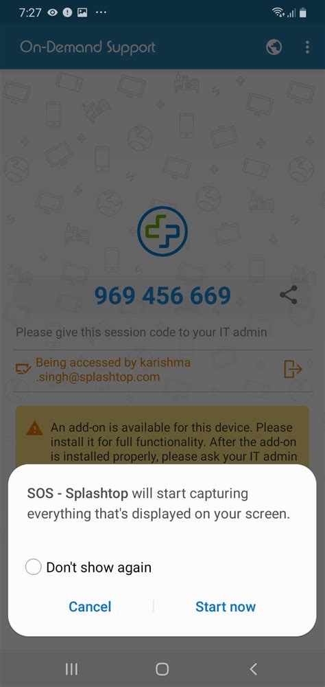 Enabling Remote Control Of Android Devices Splashtop On Prem Support Portal