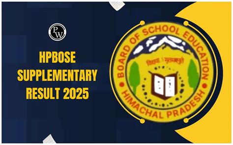 Hpbose Supplementary Result 2025 Out Check Result Download Link