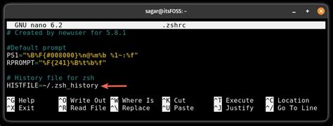 Using Command History In Zsh