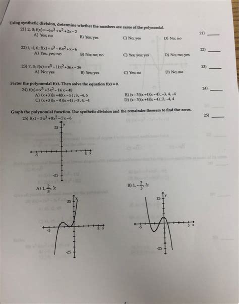 Solved Using Synthetic Division Determine Whether The Chegg