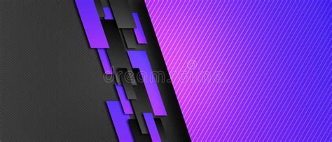 Abstract Technology Template Geometric Diagonal Overlapping Separate Contrast Purple And Black