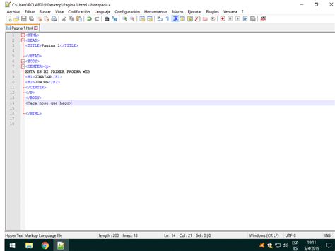 Aplicaciones Informatica Código Html Y Atributos