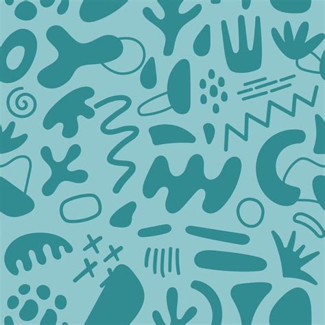 Premium Vector Abstract Geometric Shapes Seamless Pattern Abstract Contemporary Modern Style