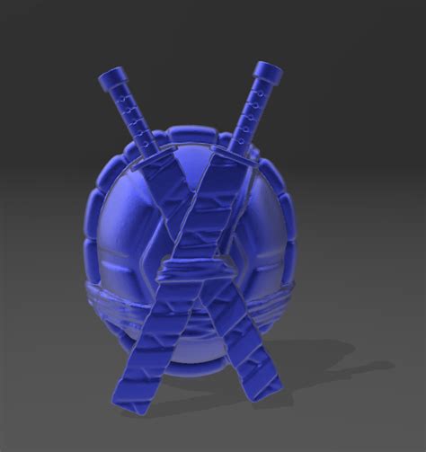 Stl File Tmnt Leos Shell Wall Hanger 🐚 ・3d Printer Model To Download・cults