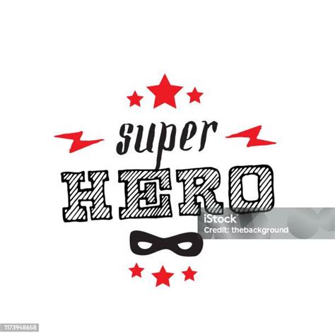 슈퍼 히어로 별 번개 마스크 및 글자와 함께 티셔츠를 인쇄합니다 슈퍼 히어로 포스터 벡터 T 셔츠에 대한 스톡 벡터 아트 및 기타 이미지 Istock
