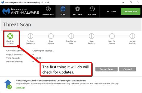Windows 10 Running Malwarebytes To Check For Viruses Bayc Tech