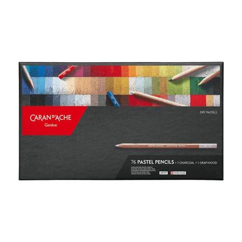 Caran Dache Pastel Pencils Box Of 76 Colours