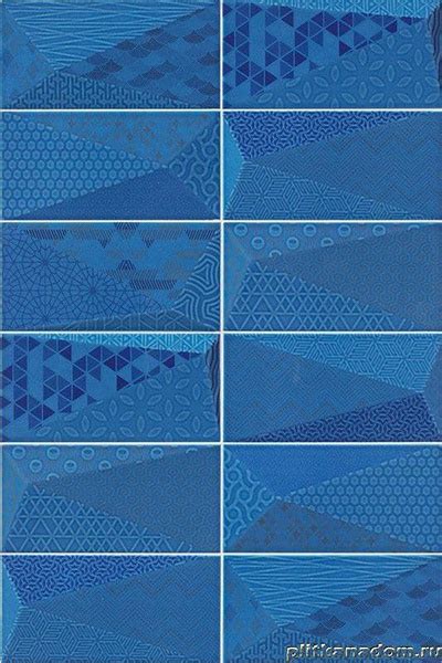 Mainzu Diamond Sapphire Fancy Настенная плитка 10х20 (7 видов рисунка ...