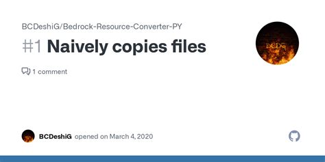 Naively Copies Files · Issue 1 · Bcdeshigbedrock Resource Converter