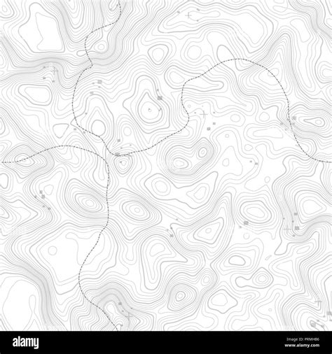 Seamless Pattern Topographic Map Background With Space For Copy Seamless Texture Line