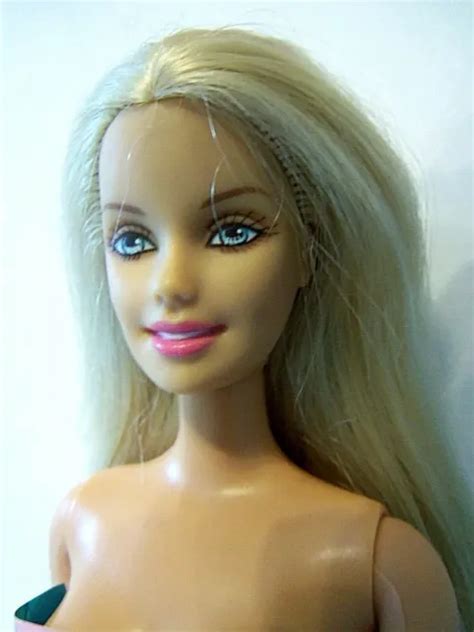 NAKED BARBIE FASHION Model Unique Pose Doll Long Blonde Hair Blue Eyes AWESOME PicClick UK