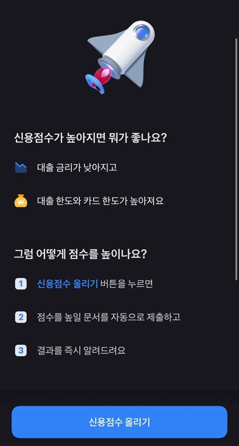 내 신용점수 올리기