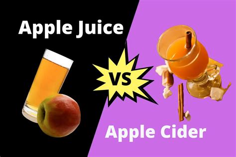 Difference Between Apple Juice And Apple Cider