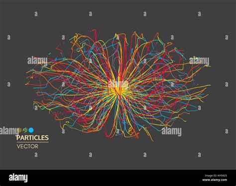 abstract science or technology background array with dynamic particles