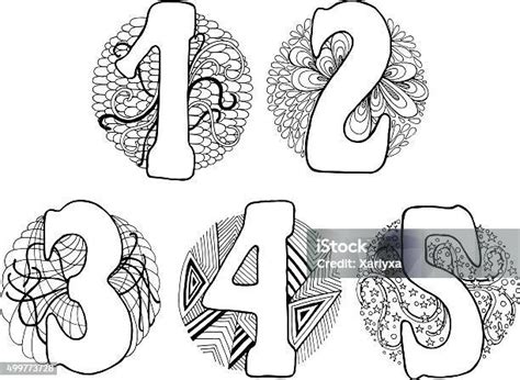 Dodle Alfabet Dan Angka Ilustrasi Stok Unduh Gambar Sekarang 2015