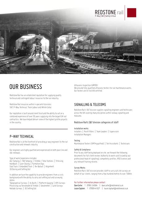 Redstone Rail Handout Pdf