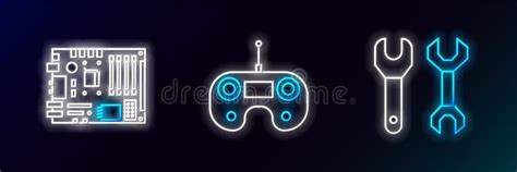 Set Line Spanner Electronic Computer Components Motherboard Digital Chip And Remote Control