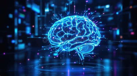 Visual Representation Of Artificial Intelligence And Neural Networks In A Futuristic Digital
