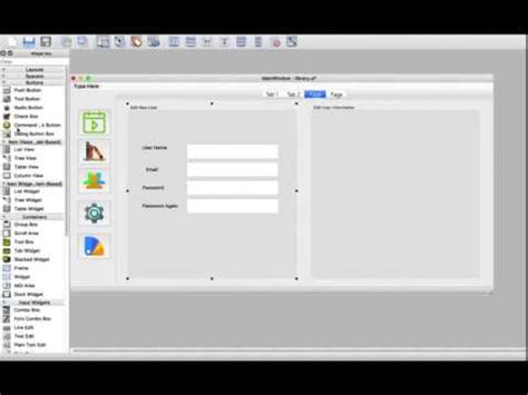 07 Design Users Tab Python PyQt5 YouTube