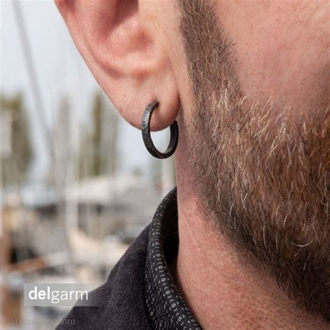 مدل گوشواره پسرانه 1401 جدید متناسب با استایل گوشواره پسرانه بدون سوراخ