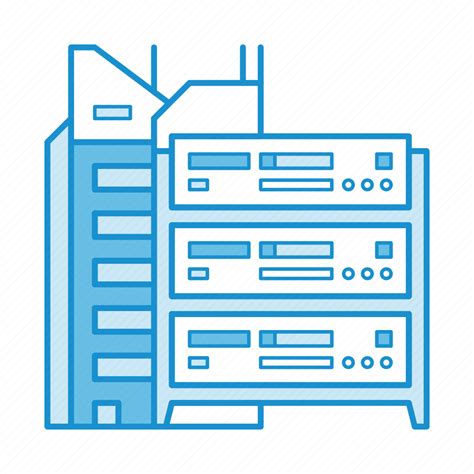 Cloud Data Hosting Network On Premise Server Service Icon