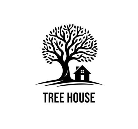 Premium Vector Tree House Vector Logo Design