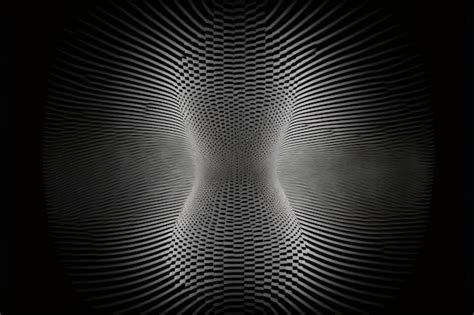 Premium Photo Generative Ai Illustration Of Black And White Noise Pattern Made Of Parallel