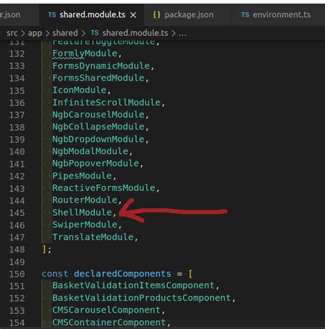 Circular Dependency When Trying To Import Shared Components Into Shell Module Sharedmodule