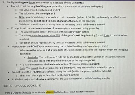 solved 1 carefully review the part 1 output example next