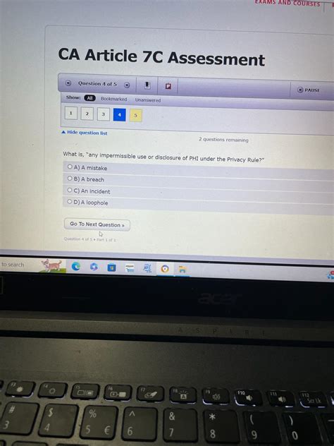 Solved What Is ﻿any Impermissible Use Or Disclosure Of Phi