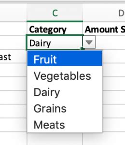 Excel Drop Down List Syntax Byte