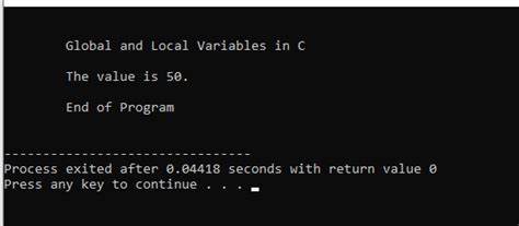 Global And Local Variable Declaration In C Free Computer Programming