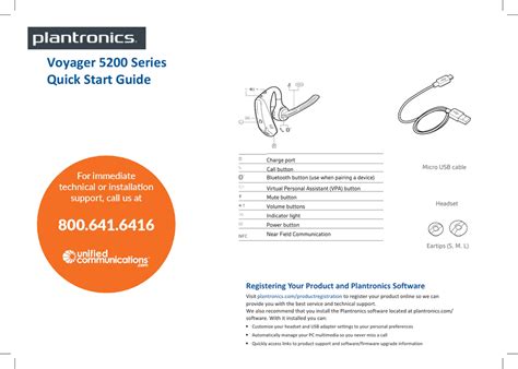 Voyager 5200 Series Quick Start Guide Manualzz