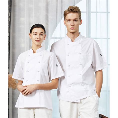 Ot162 1 반팔 베이직 얇은 Tc45수 조리복 화이트 백색 요리 한식 중식 제과제빵 1675061127 티마스터