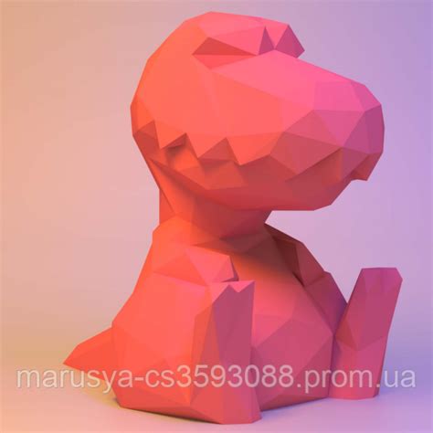 3 д модель из бумаги разные цвета для детского творчества для уютного интерьера Papercraft 3д