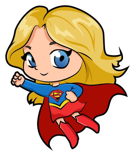 Dc Comics Chibi Supergirl Chibi Superhero Chibi Superman Supergirl