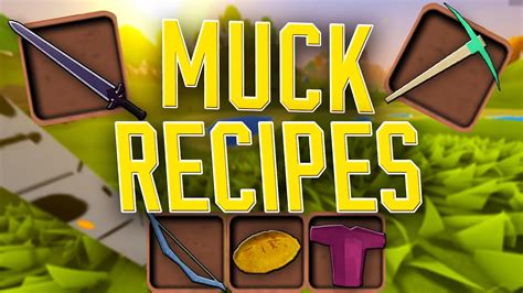 Muck Recipes Armor Tools Weapons Cooking Youtube