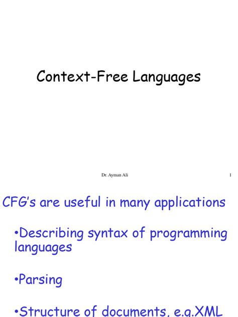 4 Context Free Grammar Pdf
