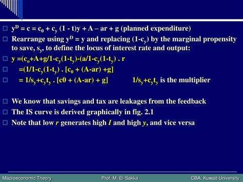 PPT Macroeconomic Theory PowerPoint Presentation Free Download ID