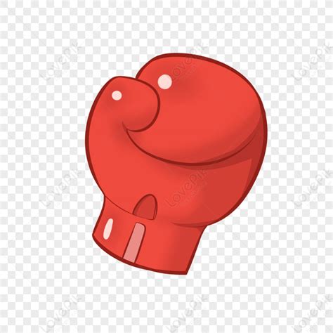 권투 장갑에 만화 일러스트 주먹 클립 아트운동빨간 Png 일러스트 무료 다운로드 Lovepik