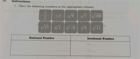 Instructions 1 Place The Following Numbers In StudyX