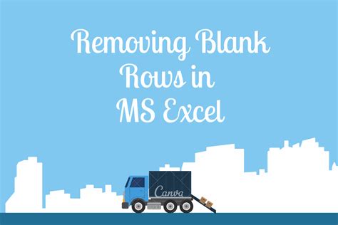 How To Remove Blank Rows In Excel Quickexcel