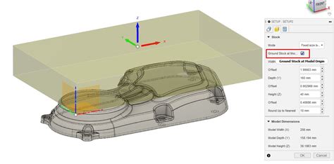 在fusion 360中，固定毛坯可在制造中不断移动毛坯