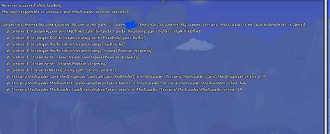 Tmodloader Issue R Terraria
