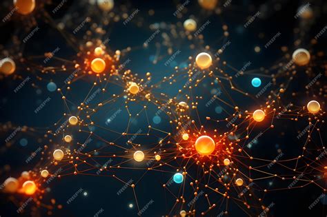 Premium Photo Digital Illustration Depicting A Complex Network Of Connected Nodes And Pathways