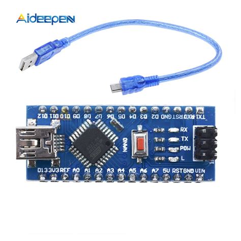 1pc For Arduino Nano V3 0 Controller Atmega328p Atmega328 Ch340 Usb Dr Aideepen