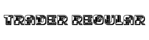 Trader Regular Font