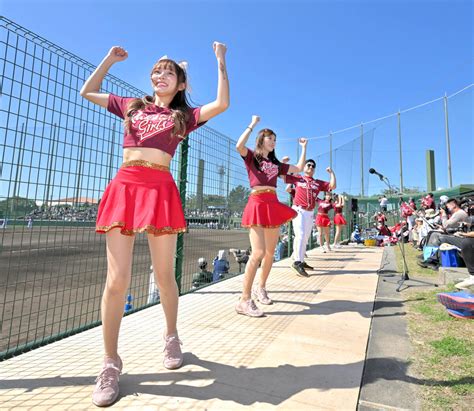 楽天モンキーズのチアリンシャンのプロ根性に驚きユニホームはキッズサイズロッテ担当記者が見た スポーツ報知